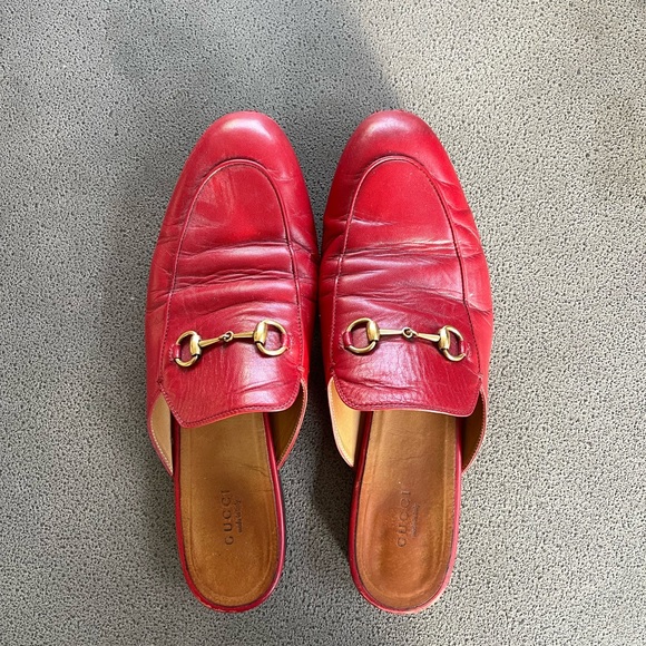 Shoes | Red Gucci Loafers | Poshmark